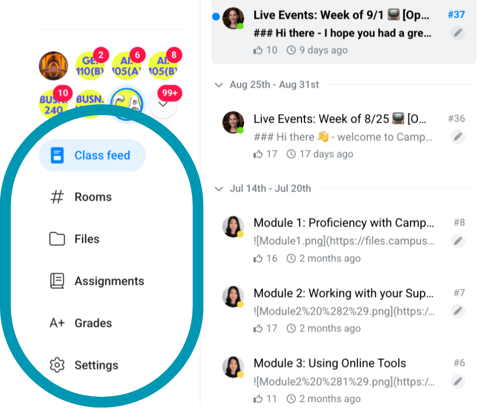 How to Navigate Your Classes – Campus