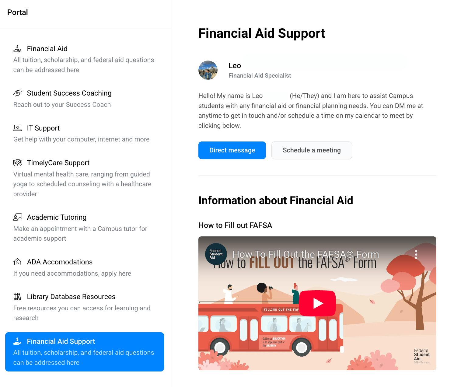 How to Navigate the Student Portal – Campus